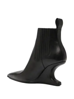 Rick Owens Leather Ankle Boots