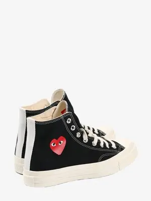 Play Comme Des Garcon High Top Lace-up Sneakers