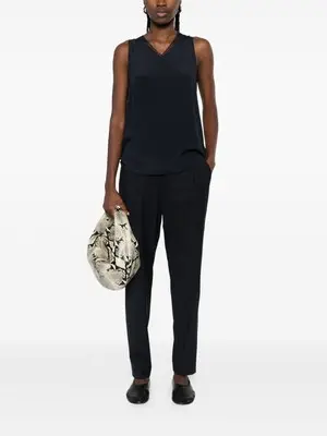 Fabiana Filippi Wool Drawstring Trousers