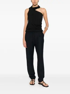 Fabiana Filippi Linen Blend Drawstring Trousers