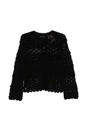 SEMICOUTURE Zilla Cotton Crochet Cardigan