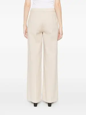 VIA MASINI 80 Cotton Wide-leg Trousers