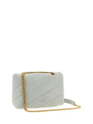 Pinko Love Puff Bag With Chain Strap - Grey