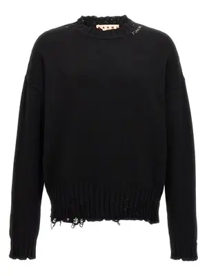 Marni Distressed Knit Sweater