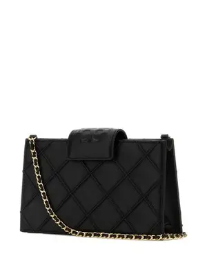 Tory Burch Fleming Leather Wallet On Chain
