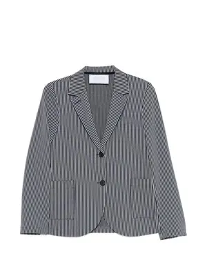 Harris Wharf London Cotton Blend Striped Blazer Jacket