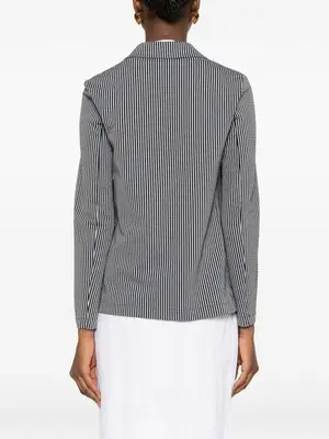 Harris Wharf London Cotton Blend Striped Blazer Jacket