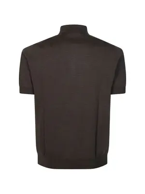 PAOLO PECORA Cotton Polo Shirt - Brown