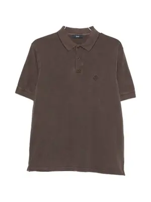 Herno Logo Cotton Polo Shirt