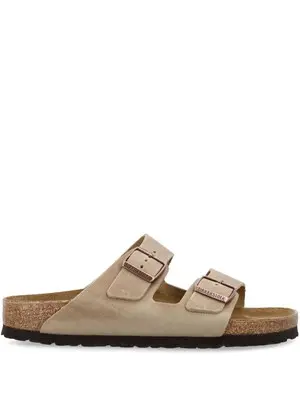 BIRKENSTOCK Arizona Oiled Leather Sandals - Brown