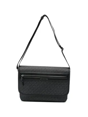 Michael Kors Monogram Shoulder Bag - Black