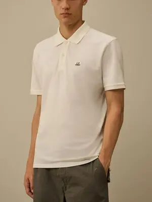 C.P. COMPANY C. P. Company Piquet Polo Shirt - White