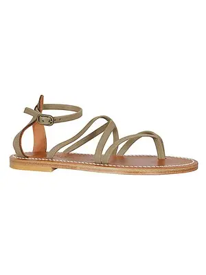 K.JACQUES Epicure Leather Sandals - Green