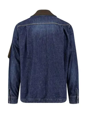 Sacai Denim And Nylon Twill Blouson Jacket