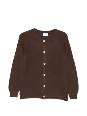 BEYOU Cotton And Cashmere Cardigan - Brown