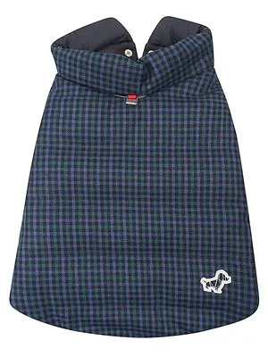 POLDO DOG COUTURE Reversible Checked Dog Coat - Blue
