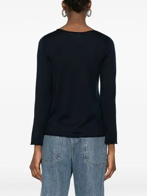 BEYOU Cashmere And Silk Blend Sweater - Blue