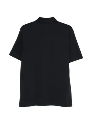 LARDINI Cotton And Silk Polo Shirt - Blue