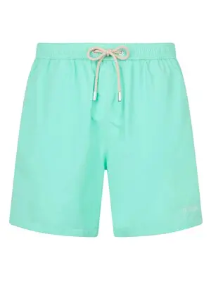MC2 SAINT BARTH Hartford Swim Shorts With Drawstring And Back Pocket - Green