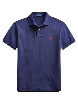 Polo Ralph Lauren Slim Fit Mesh Polo Shirt - Blue