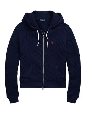 Polo Ralph Lauren Cable Knit Full Zip Hoodie