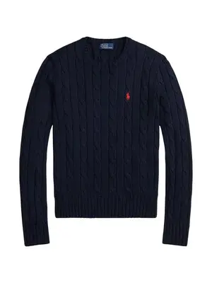 Polo Ralph Lauren Cable Knit Crewneck Sweater - Blue