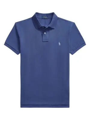 Polo Ralph Lauren Slim Fit Mesh Polo - Blue