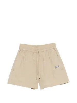 PAROSH Nylon And Cotton Shorts With Logo Detail