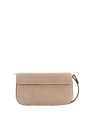 Pinko Saddle Flat Bag - Beige