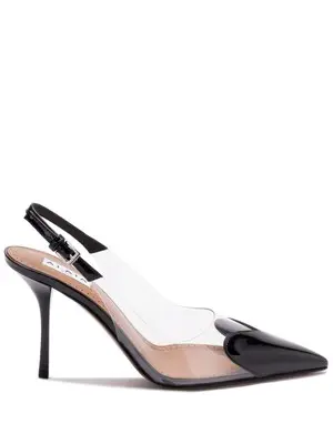 Alaïa Le Coeur Patent Leather Slingback Pumps