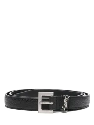 Saint Laurent Cassandre Belt - Black