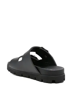 Prada Flat Sandals With Buckle Detail