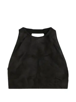 Max Mara Sleeveless Halterneck Silk Top With Cut-out Detail