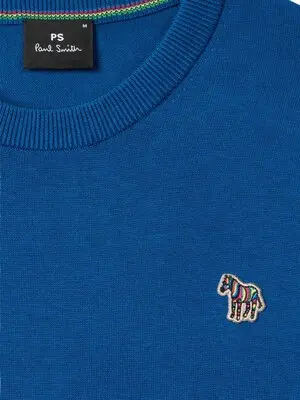 Paul Smith Zebra Logo Crew Neck Cotton Sweater
