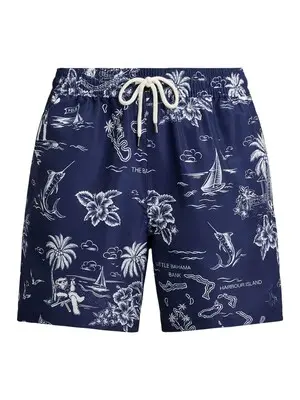 Polo Ralph Lauren Traveler Polo Bear Swim Boxer - Blue