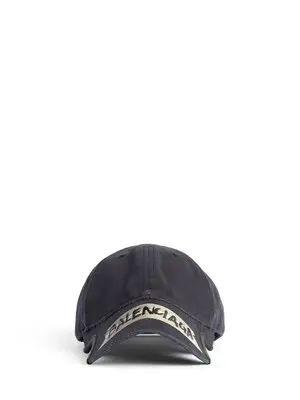 Balenciaga Masking Tape Baseball Cap - Black