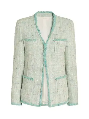 GENNY Fringe Trimmed Blazer