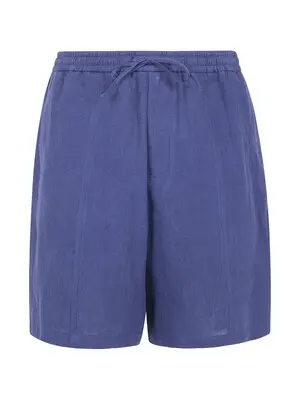Emporio Armani Linen Shorts With Drawstring