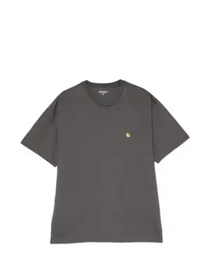 Carhartt Work In Progress Logo Cotton Polo Shirt - Grey