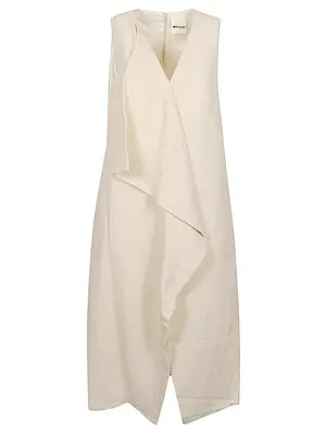 OPIFICIO Linen Blend Long Dress