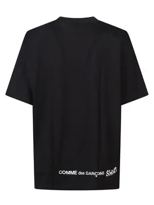 Comme Des Garçons T-shirt With Logo - Black