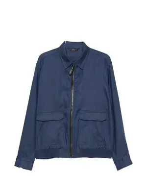 Brioni Linen And Wool Blouson Jacket
