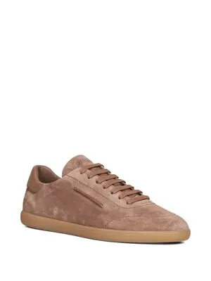 Zegna Suede Lace Up Sneakers - Brown