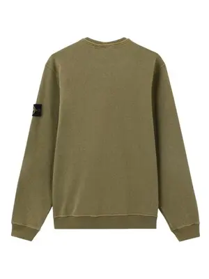 Stone Island Crew Neck Sweater With Logo Patch