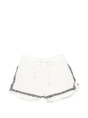 Sacai Tweed Shorts - White