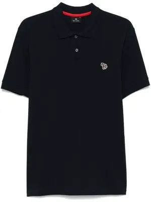 Paul Smith Logo Cotton Polo Shirt - Blue