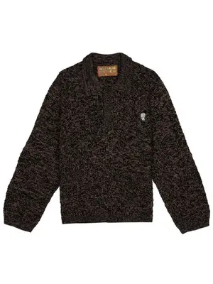 BRAIN DEAD Waffle Knit Pullover Sweater