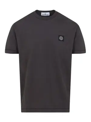 Stone Island T-shirt With Logo - Brown