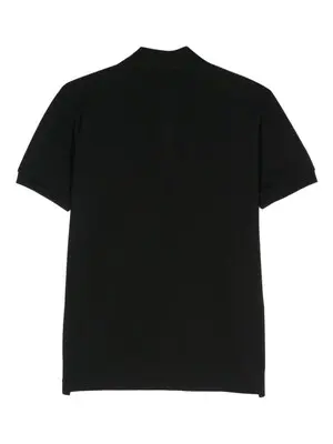 Play Comme Des Garcon Cotton Polo Shirt - Black