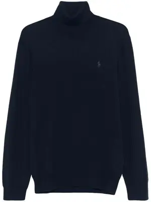 Polo Ralph Lauren Rws Wool Turtleneck With Embroidered Logo